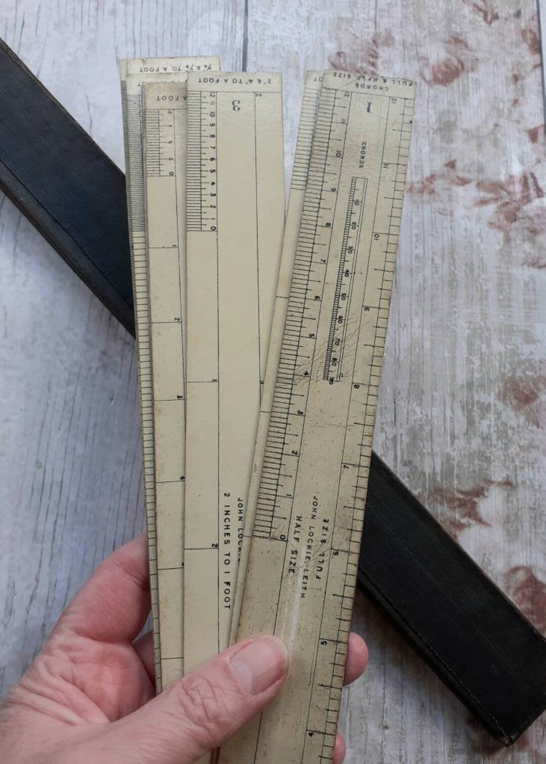 John Lockie's Improved Drawing Scales. Vintage Ruler Set. Complete Set ...