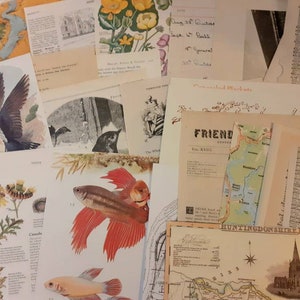 Vintage Paper Ephemera Pack. 75 Piece Junk Journal Kit. Old - Etsy