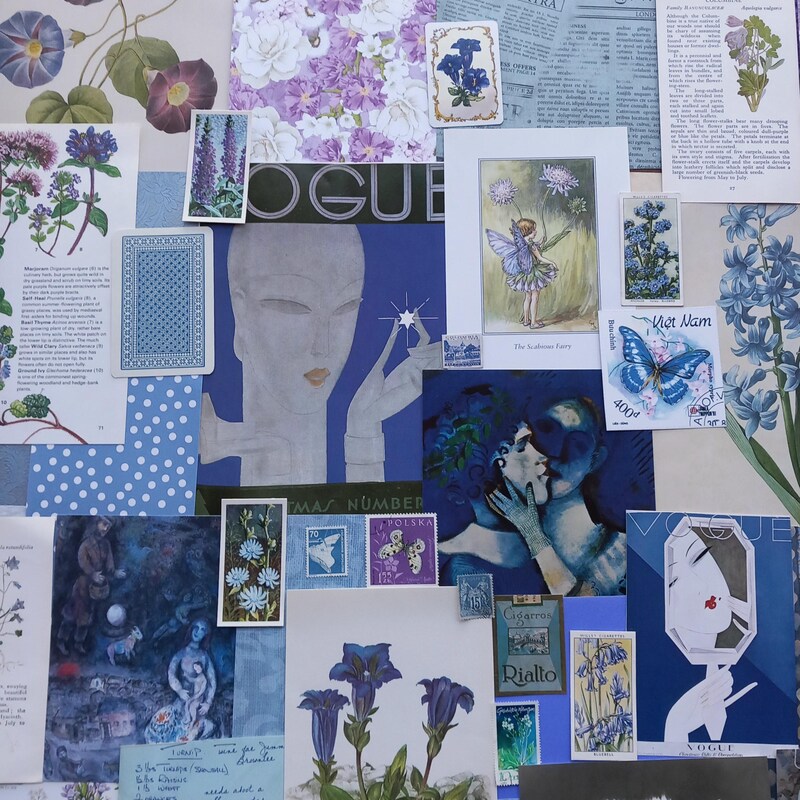 Purple Collage Kit - Etsy