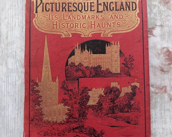 Antique Book Cover. Vintage Book Cover for Junk Journaling. 1890s Book ...