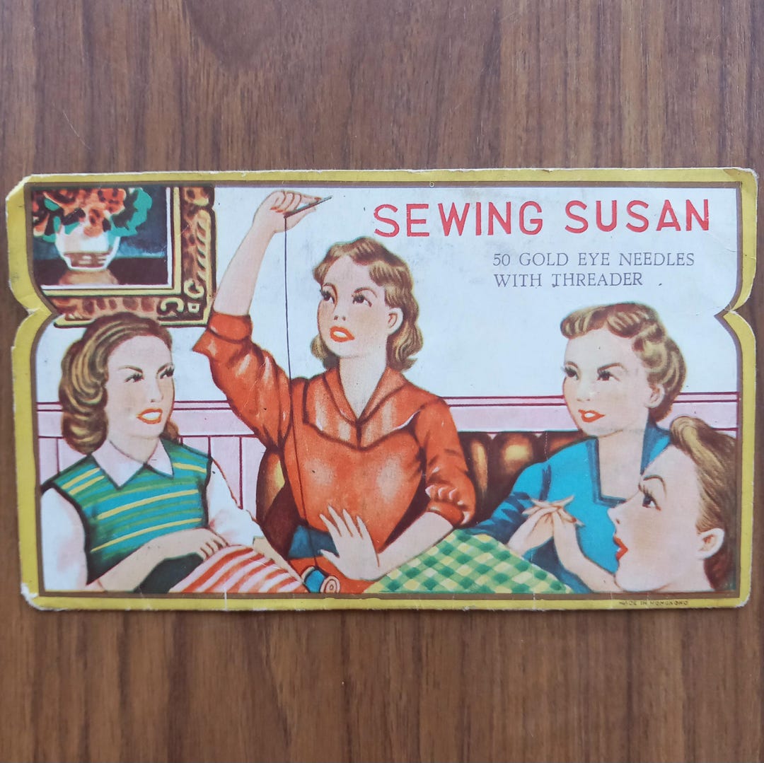 Vintage Sewing Needle Pack. Sewing Susan Needles With Threader. 1950s ...
