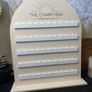 Charm Bar Display for Cham Necklaces and Bracelets Permanent Jewelry ...