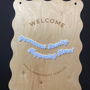 Custom Hanging Welcome Sign Wood or Acrylic Sign for Hanging Display ...