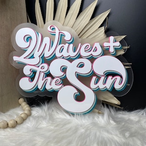 Magnetic Acrylic Business Logo Sign Small Business Company Logo Display ...