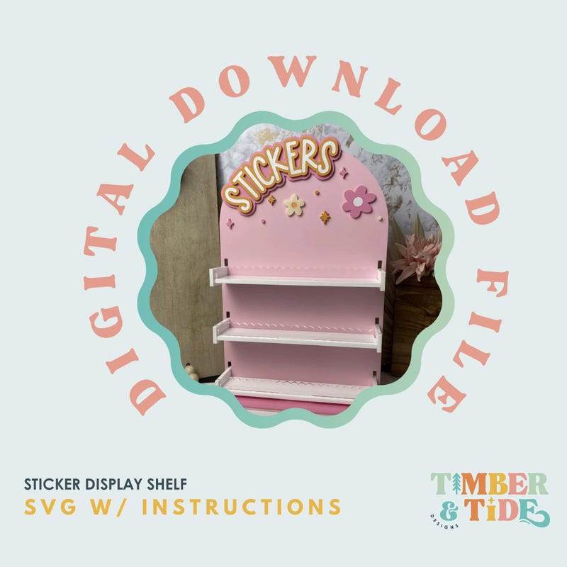 Sticker Display Svg - Etsy