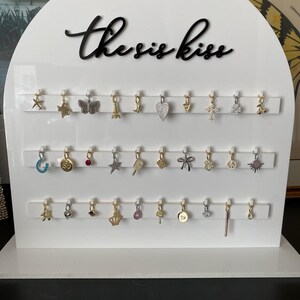 Charm Bar Display for Cham Necklaces and Bracelets Permanent Jewelry ...