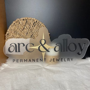 Magnetic Acrylic Business Logo Sign Small Business Company Logo Display ...