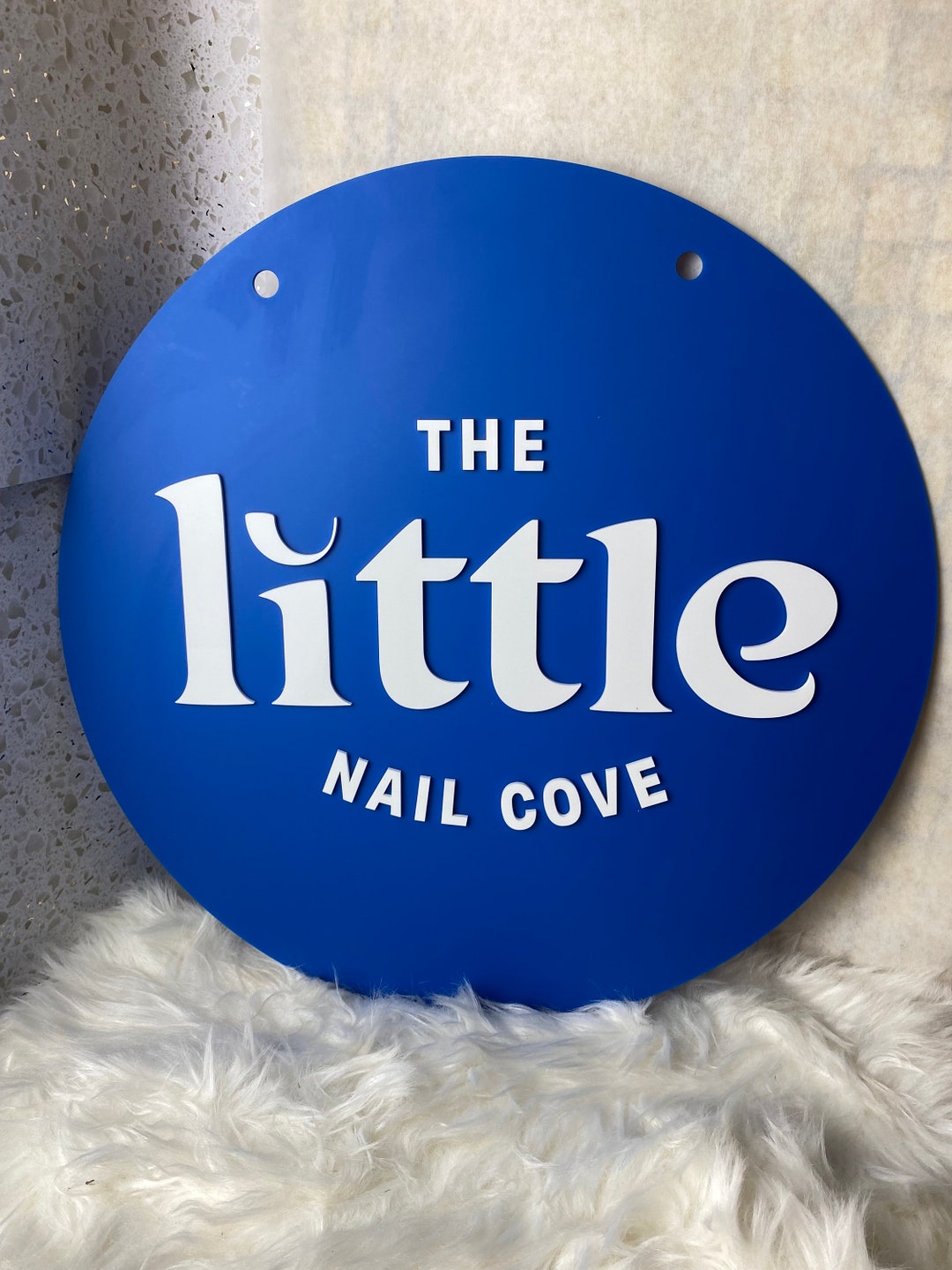 Custom Acrylic Logo Sign Round Acrylic Business Sign Personalized Large ...