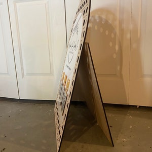 Custom Aframe Business Welcome Sign Wood and Acrylic Sign for A-frame ...