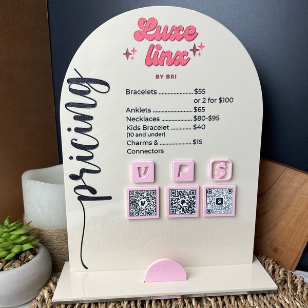 Acrylic Table Top Logo Sign - Etsy