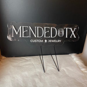 Magnetic Acrylic Business Logo Sign Small Business Company Logo Display ...