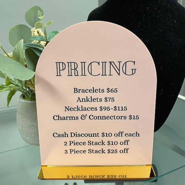 Acrylic Logo Sign Table Top - Etsy