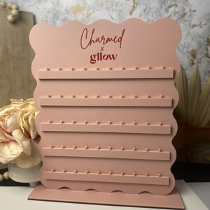 Charm Bar Display for Cham Necklaces and Bracelets Permanent Jewelry ...