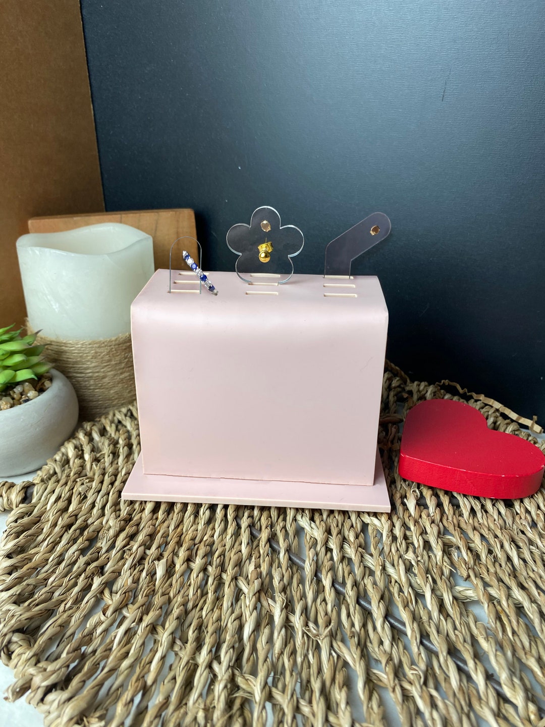 Acrylic Earring Tester Stick Storage I Earring Stick Container ...