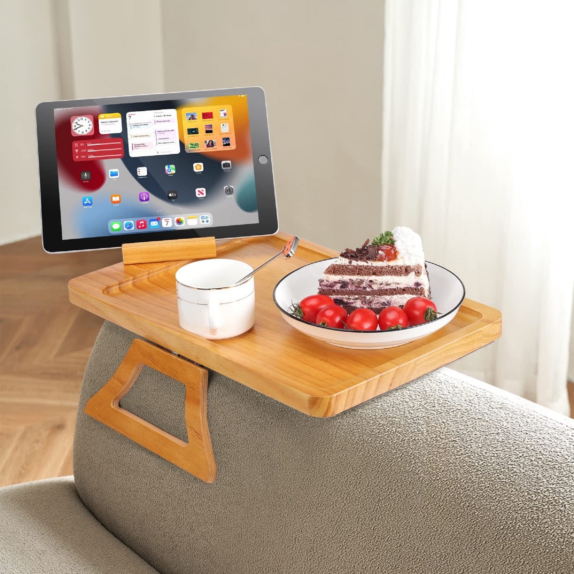 Foldable Couch Tray With Rotating Holder Couch Arm Tray Table - Etsy