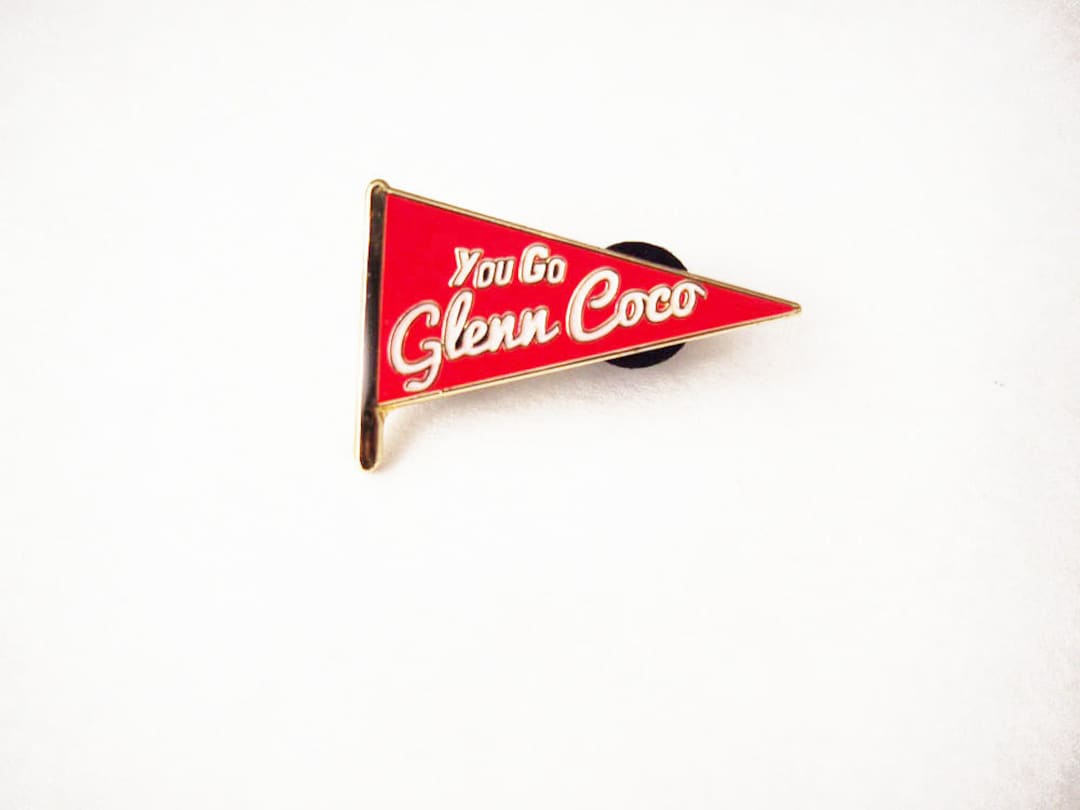 You Go Glenn Coco Enamel Lapel Pin Mean Girls Red Pennant Flag Cute ...
