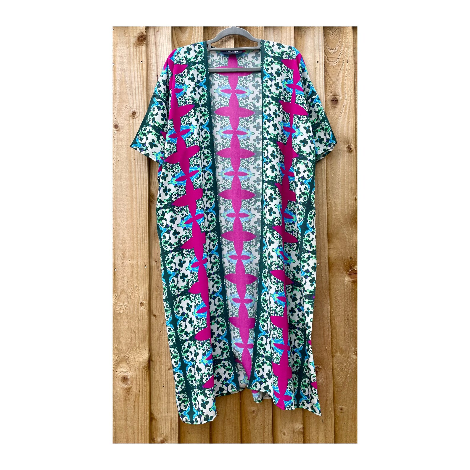 Silk Kimono Jacket Coat Festival Holiday Beach Evening Wear Silky ...