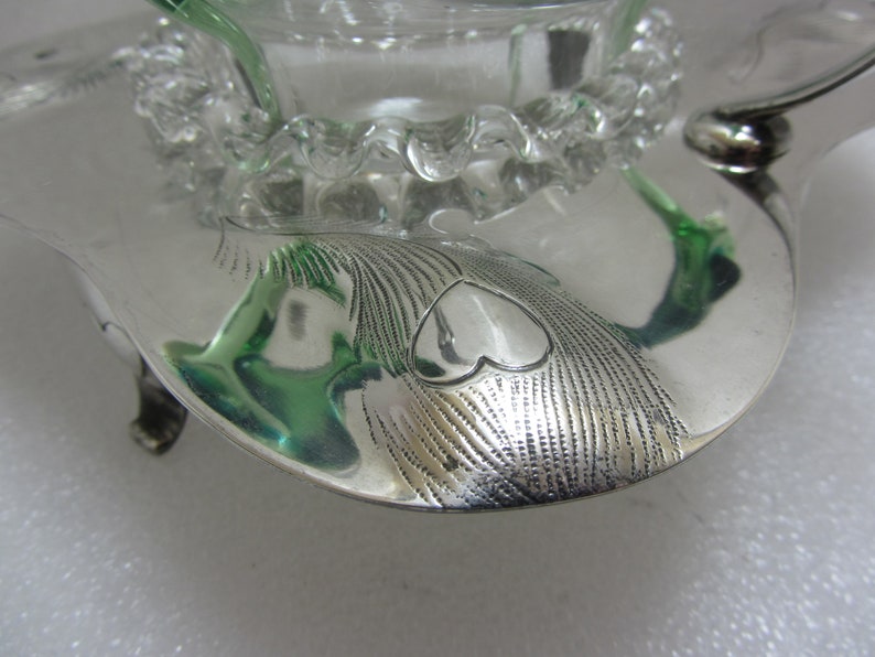 Antique Art Nouveau Silver Plate & Stuart Crystal Cairngorm Peacock Eye ...