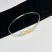 Gold Infinity Bangle Sterling Silver Bangle Mixed Metal - Etsy