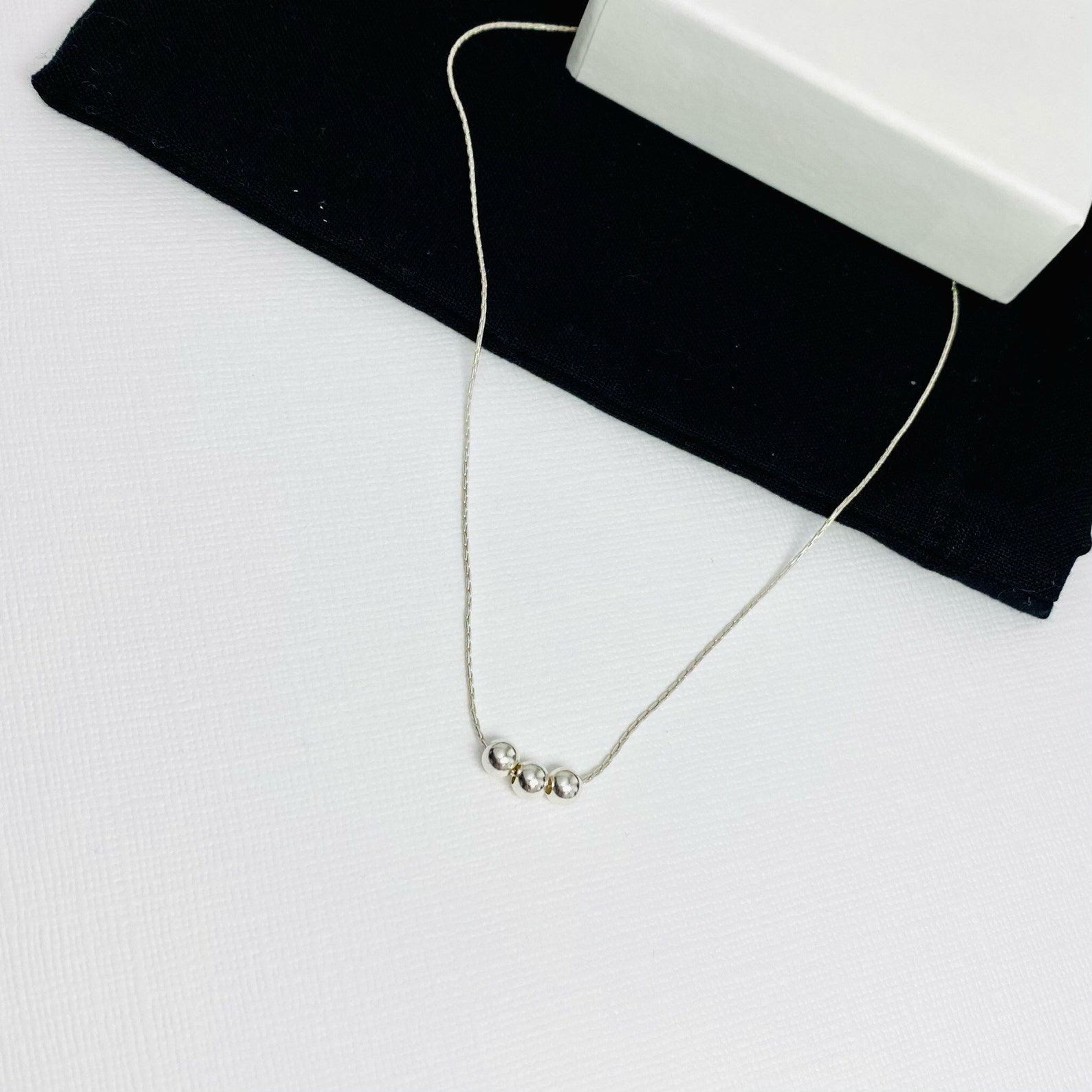 30th Birthday Necklace Three Bead Necklace Bead Jewellery - Etsy UK