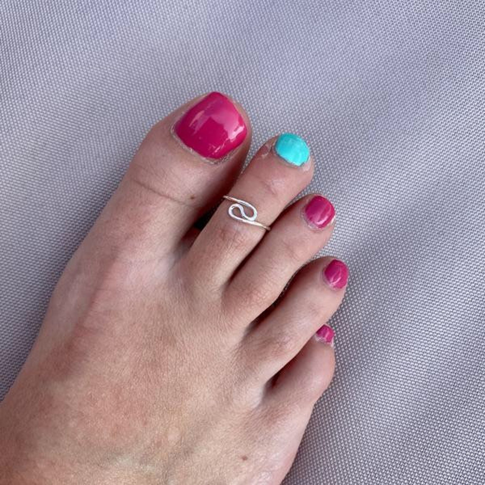 Toe Ring Toe Jewellery Sterling Silver Toe Ring Toe | Etsy