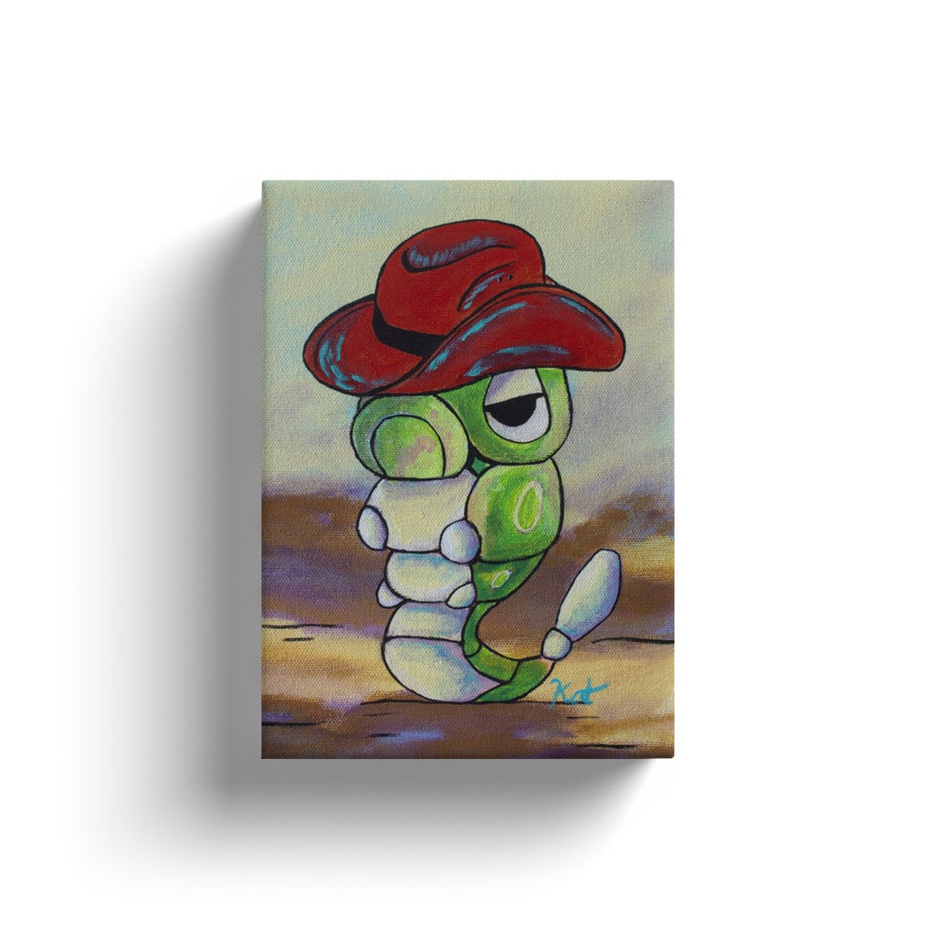 POKEMON Art Print of Cowboy Hat Caterpie Pokemon Canvas Print Pokemon ...
