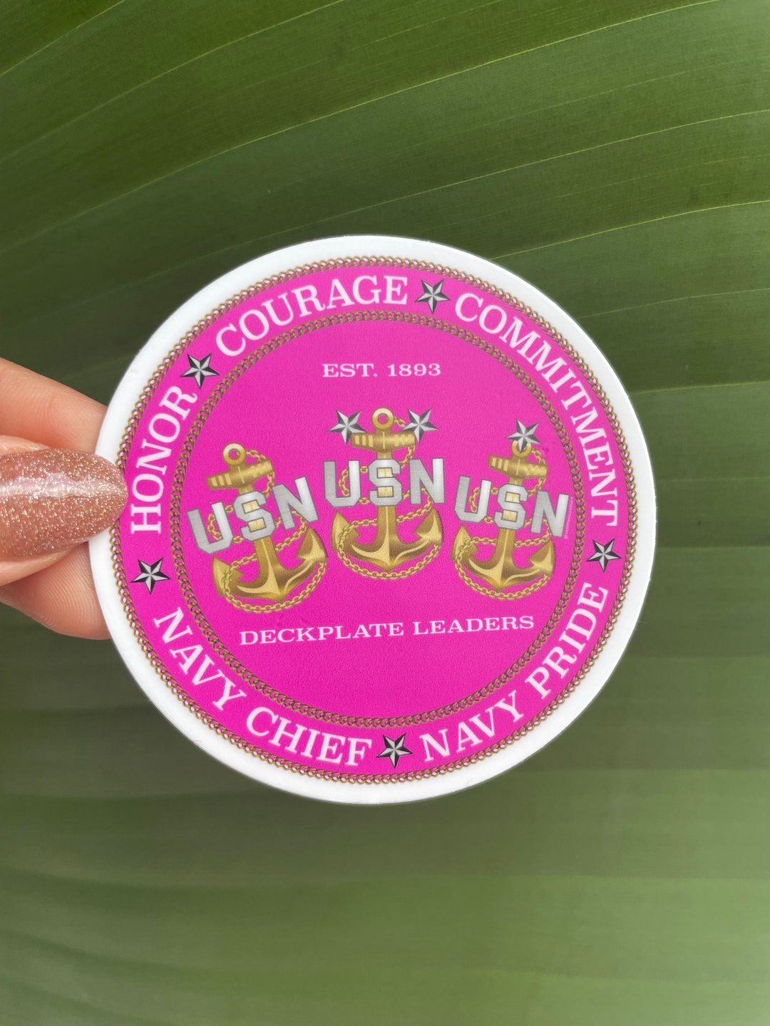 Deckplate Leaders Navy Pride CPO Chief Mess Vinyl Sticker Anchors ...