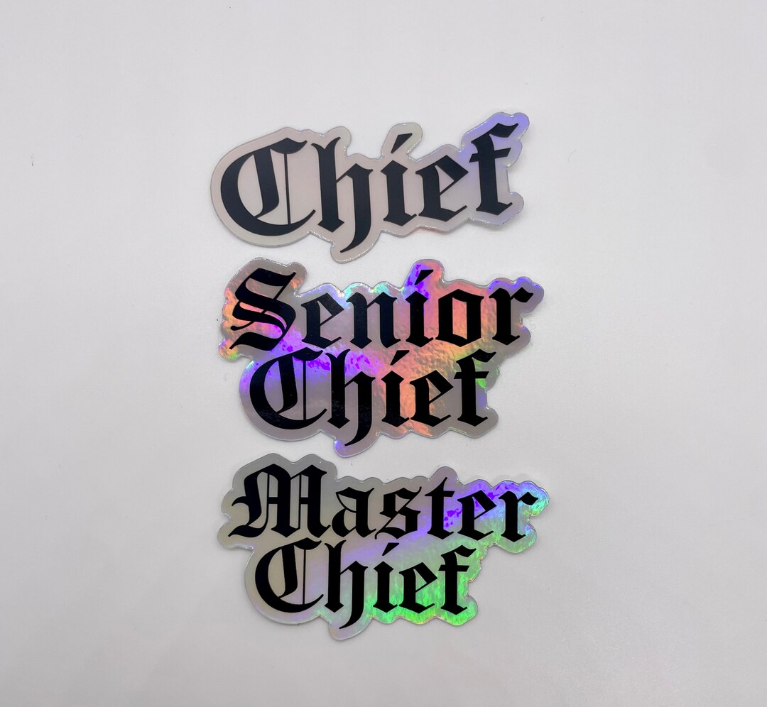 Chief Sticker Holographic Vinyl Sticker Scrapbook Waterproof Vinyl ...
