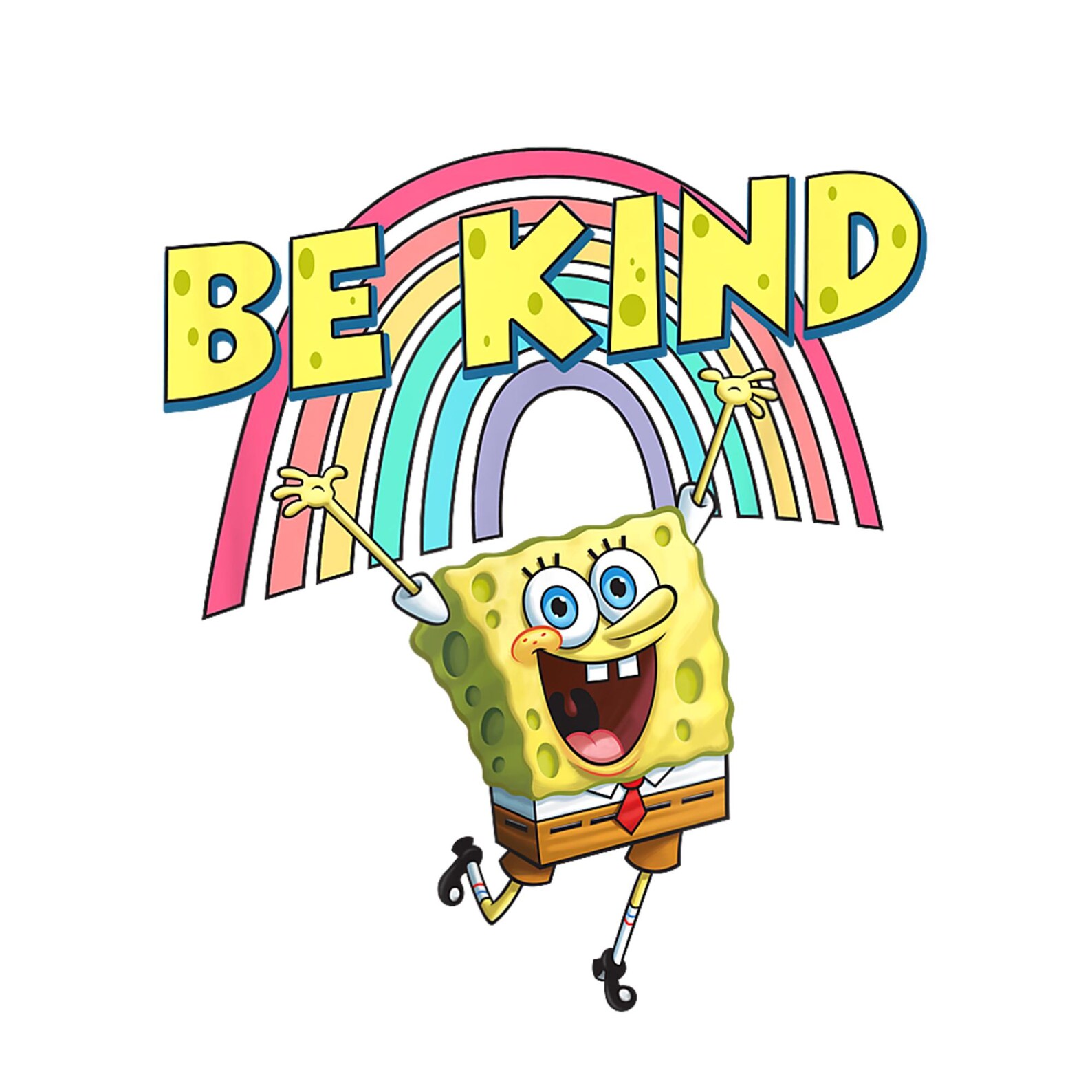 Mademark X Spongebob Squarepants Be Kind With Rainbow PNG - Etsy