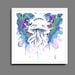 Jellyfish Splash Art Shadow Box, Layered Shadow Box Shadowbox Template ...