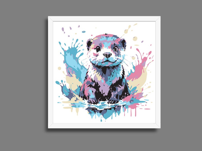 Otter Shadow Box SVG, Layered Paper Cut File, Laser Cut File, Cricut ...
