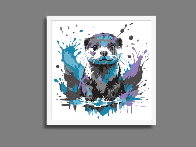 Otter Shadow Box SVG, Layered Paper Cut File, Laser Cut File, Cricut ...