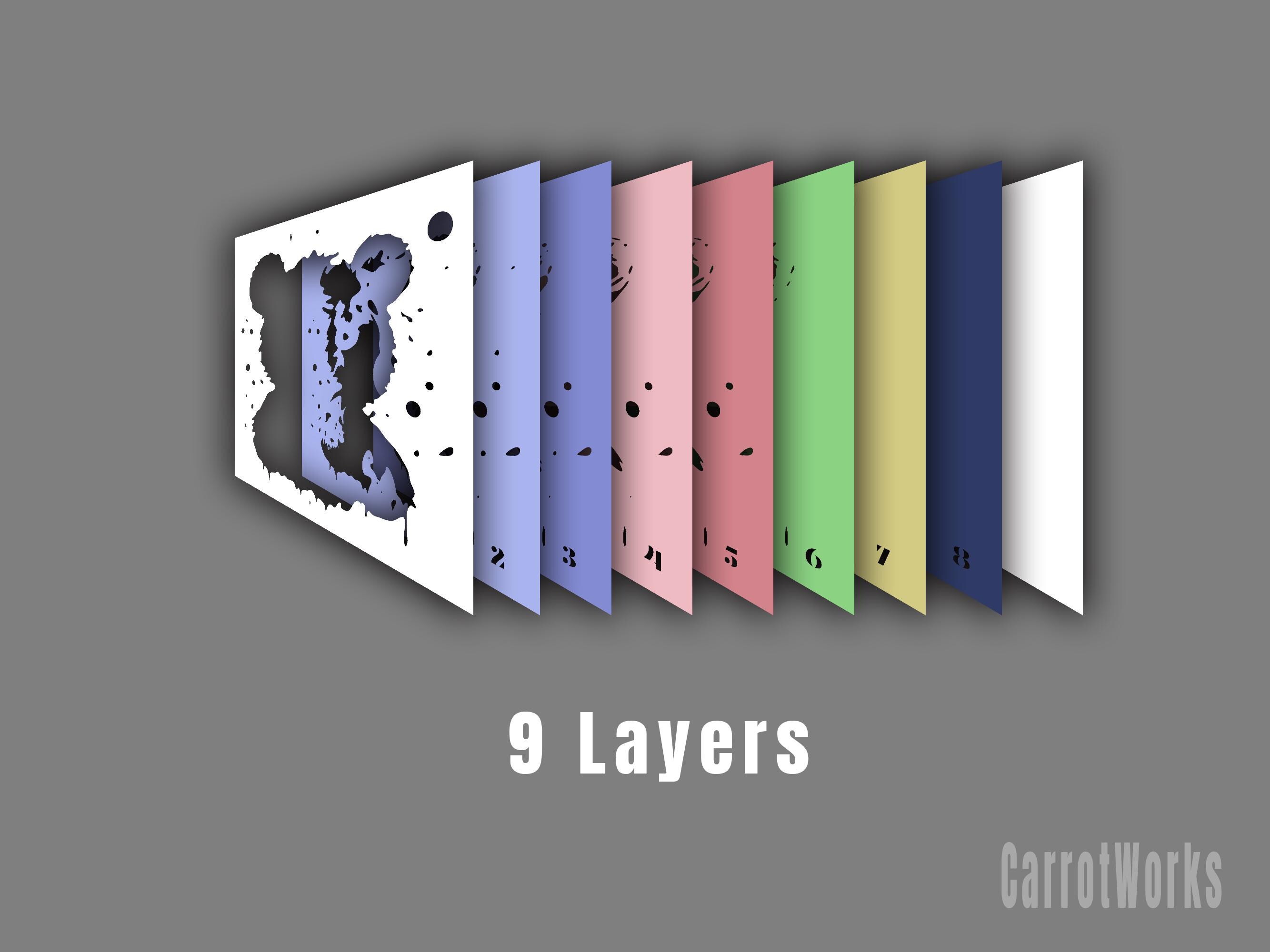 Teddy Bear Nursery Shadow Box SVG: Laser Cut File (digital Download) - Etsy