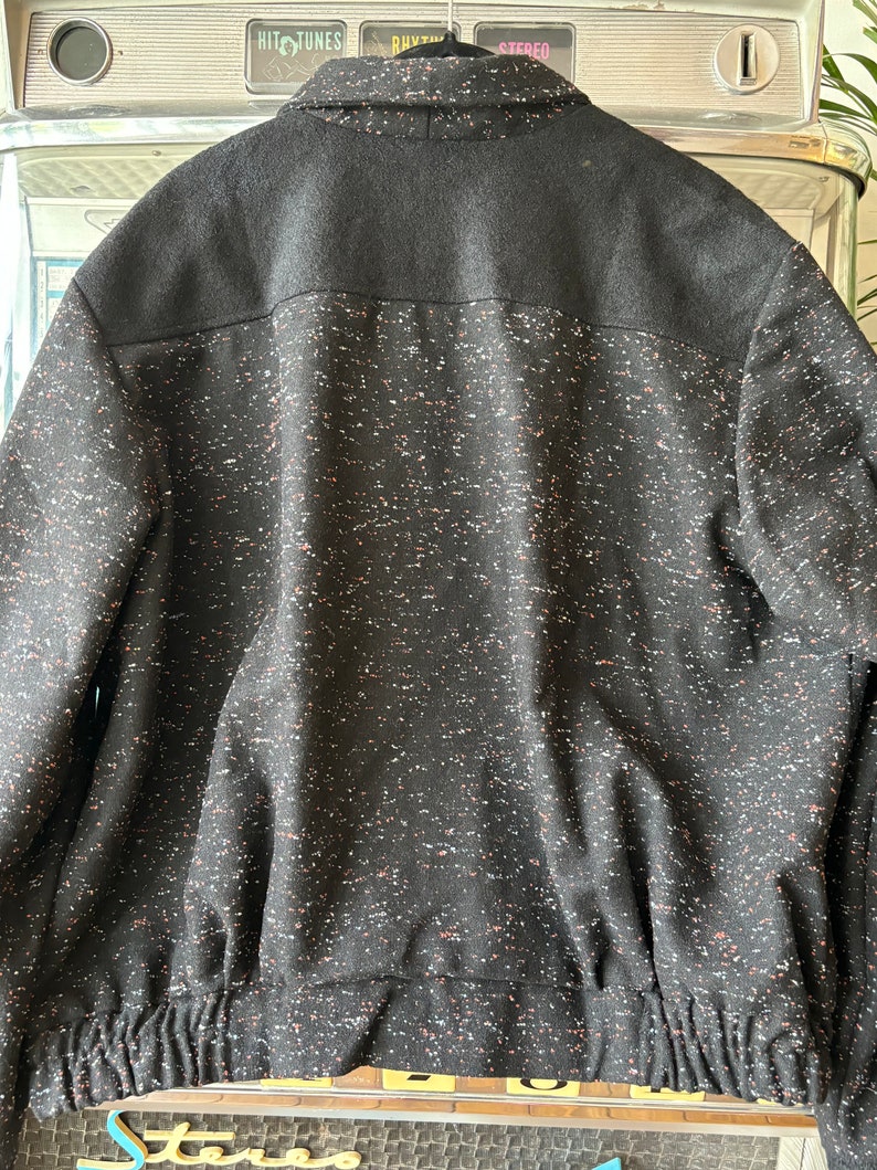 1950’s Gab Jacket .classic Rockabilly Blouson Style. Atomic Fleck Size ...