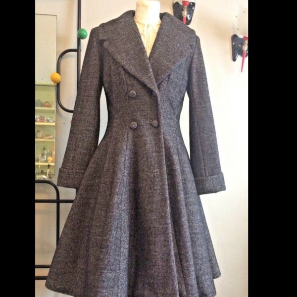 Fit and Flare Coat - Etsy