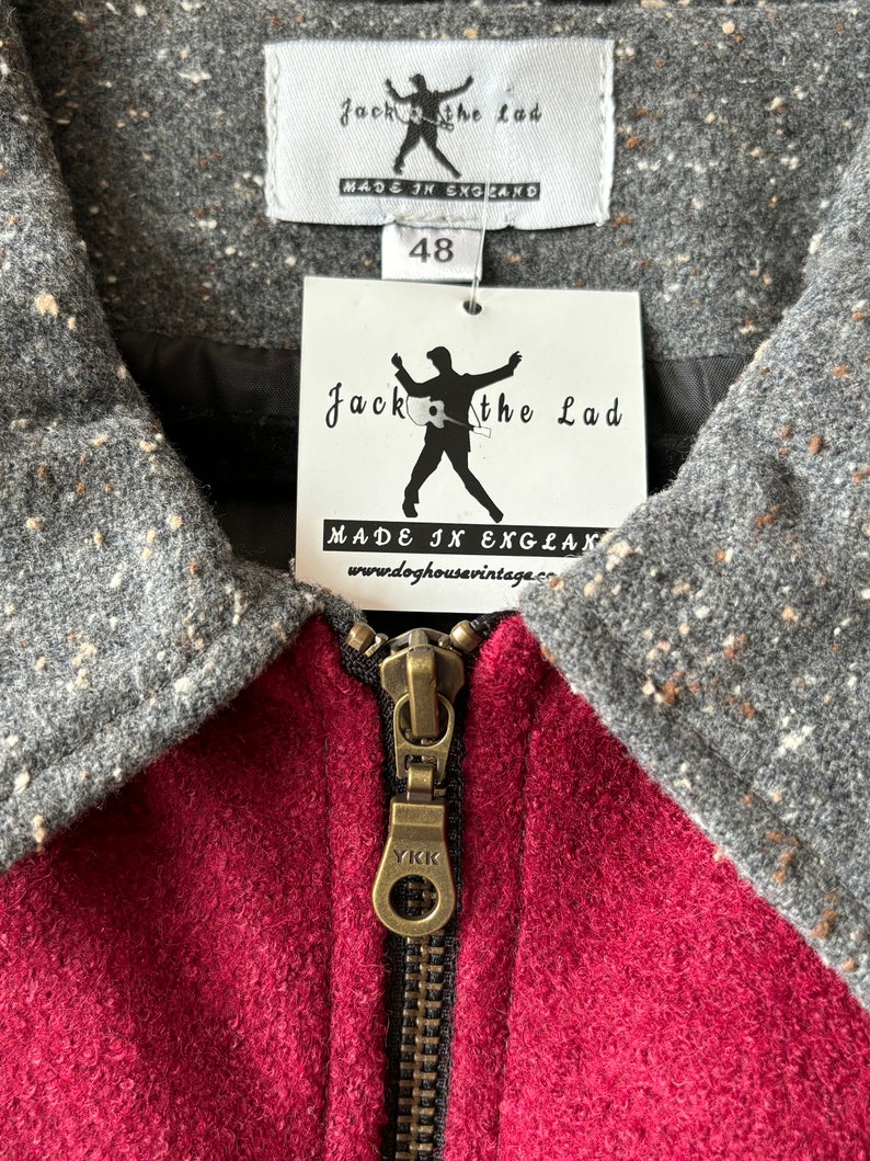 1950’s Gab Jacket . Classic Rockabilly Blouson Style . Size 42 - Etsy