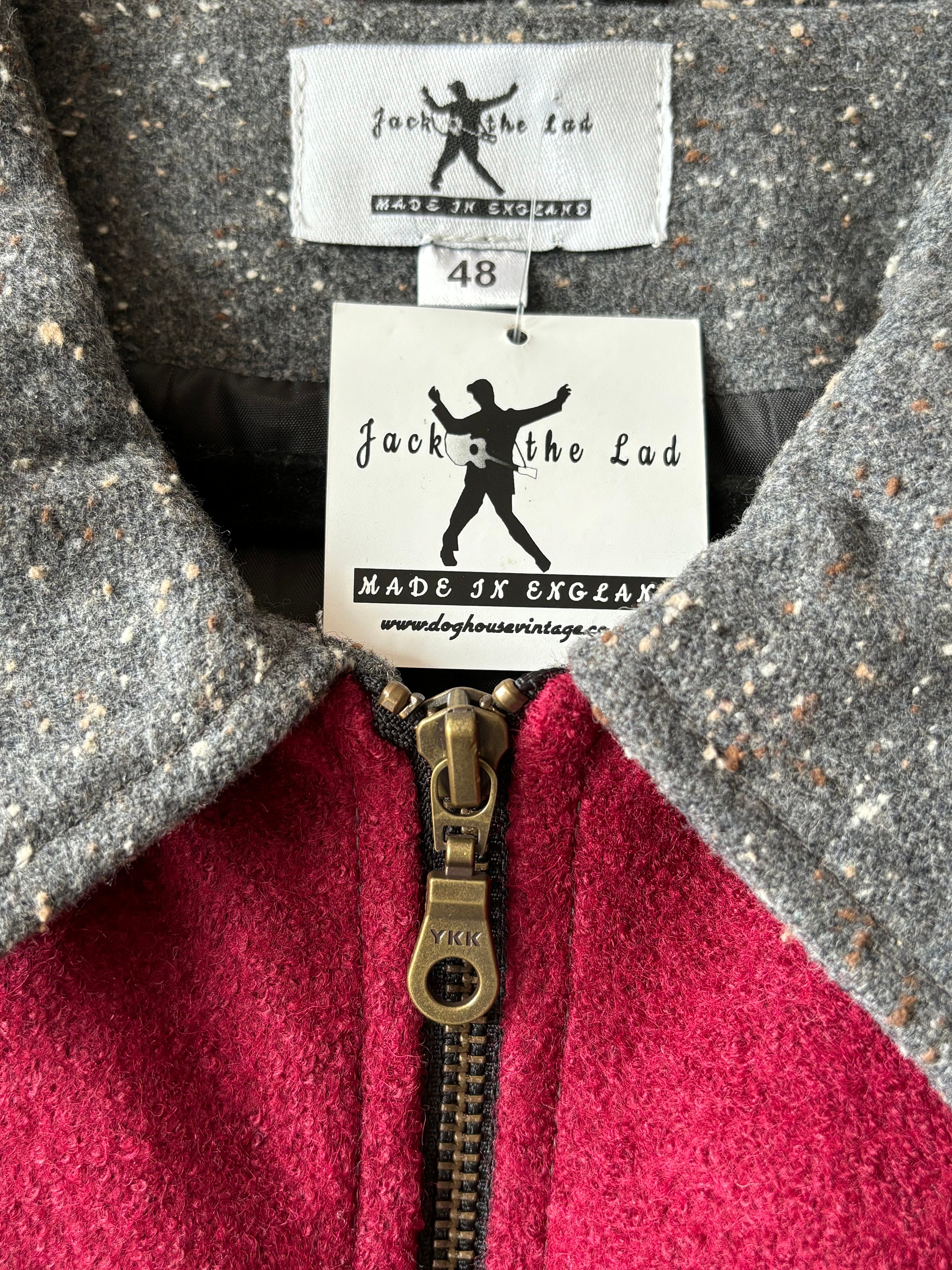 1950’s Gab Jacket . Classic Rockabilly Blouson Style . Size 42 - Etsy