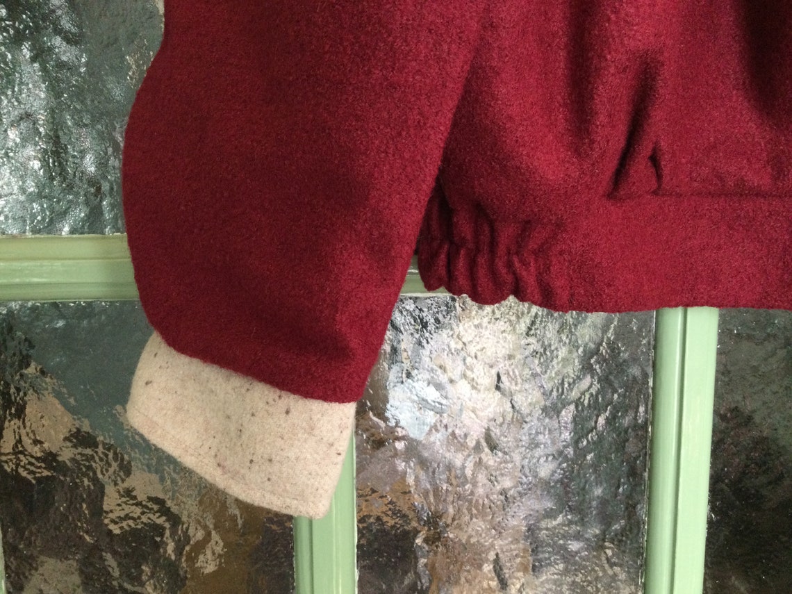 Exclusive to Doghouse Vintage Mens 1950s Style gab Jacket.burgundy ...