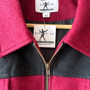 1950’s Gab Jacket .classic Rockabilly Blouson Style . Burgundy Size US ...