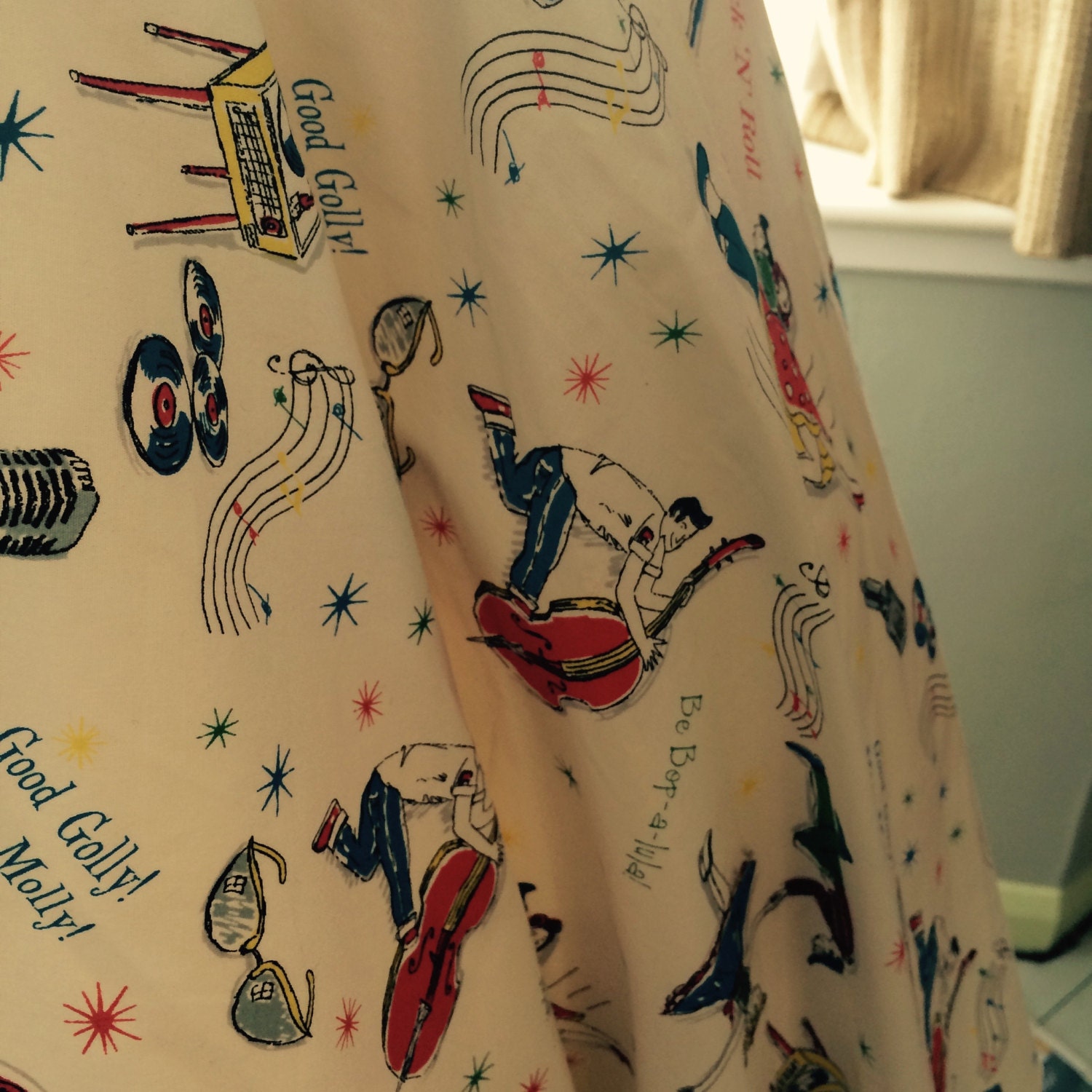 The Turntable Tina 1950s Style Rock and Roll Skirt in Our Buddy - Etsy