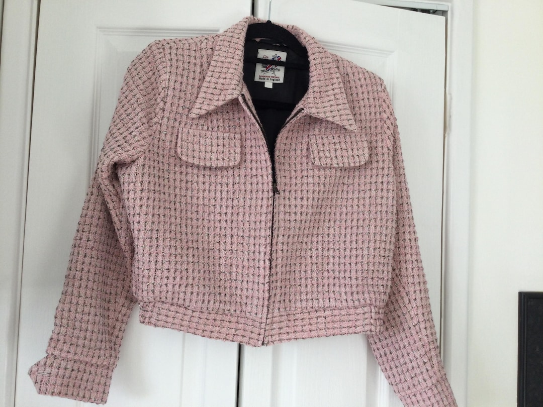 Vintage Style 1950s Ladies “gab” Jacket. Rockabilly.full Zip, Cuff ...