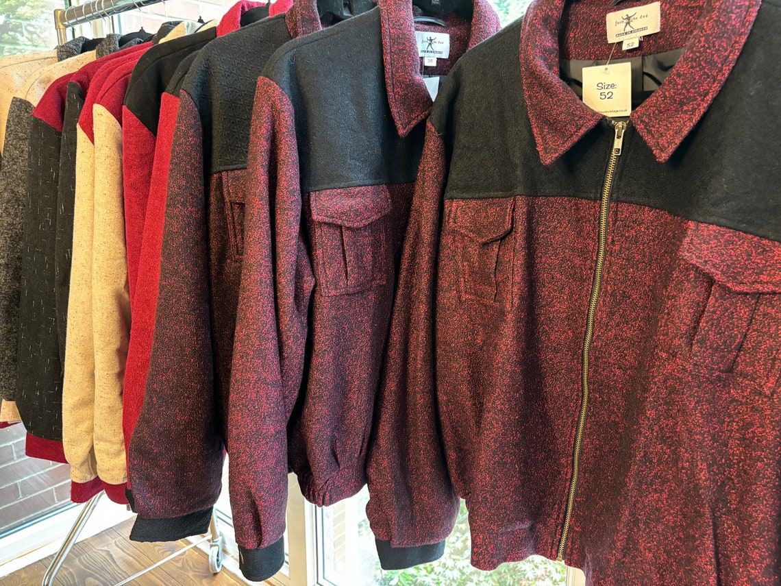 1950’s Gab Jacket . Classic Rockabilly Blouson Style . Sizes US Small ...
