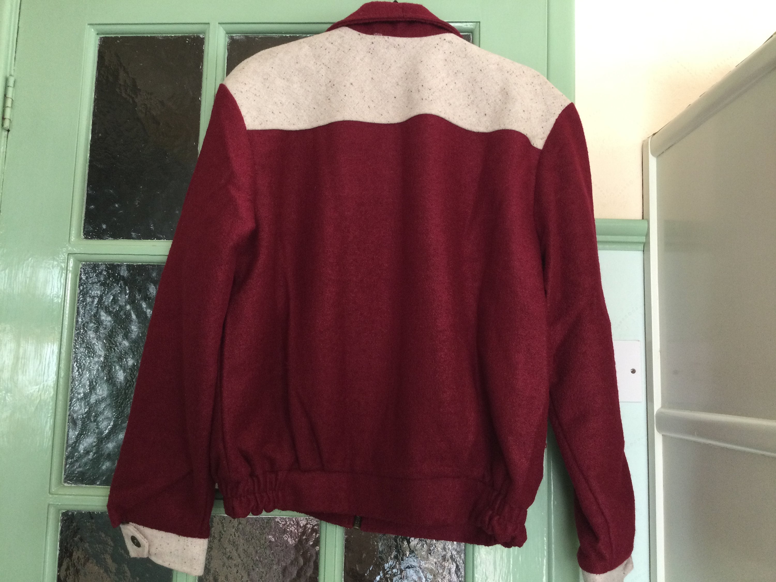 Exclusive to Doghouse Vintage Mens 1950s Style gab Jacket.burgundy ...