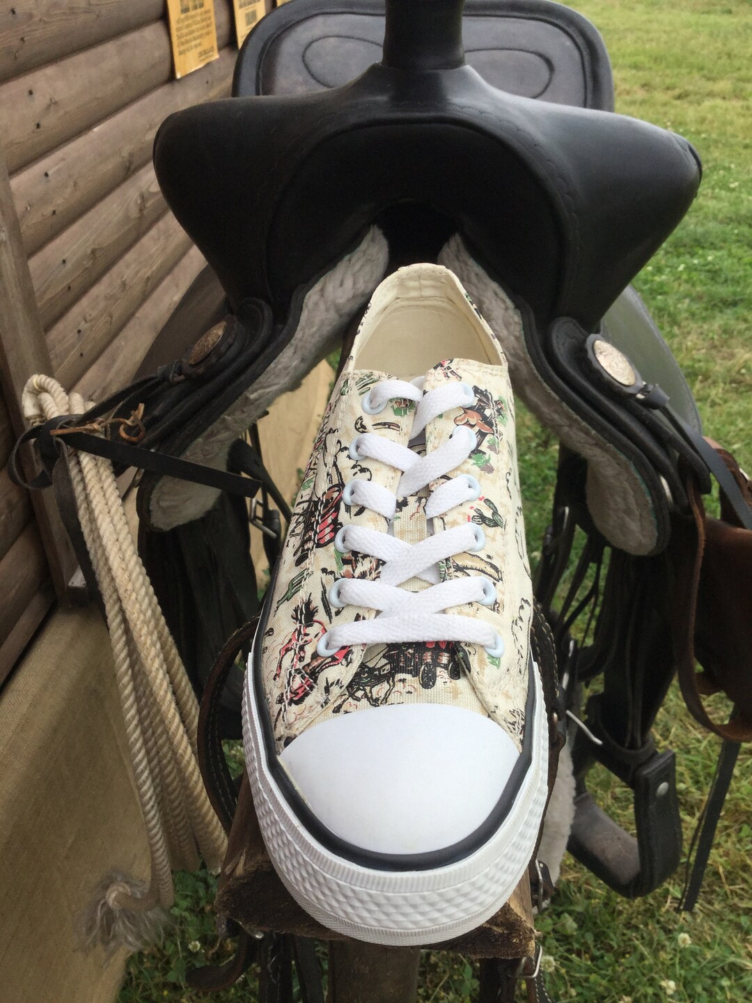 Size 6 Rockabilly 1950s Retro Converse Chuck Taylor Style Pumps ...