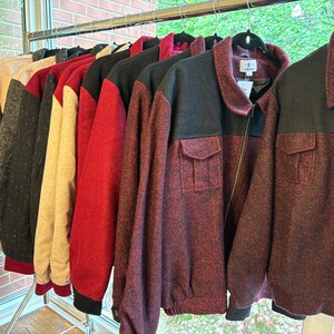 1950’s Gab Jacket .classic Rockabilly Blouson Style . Burgundy Size US ...