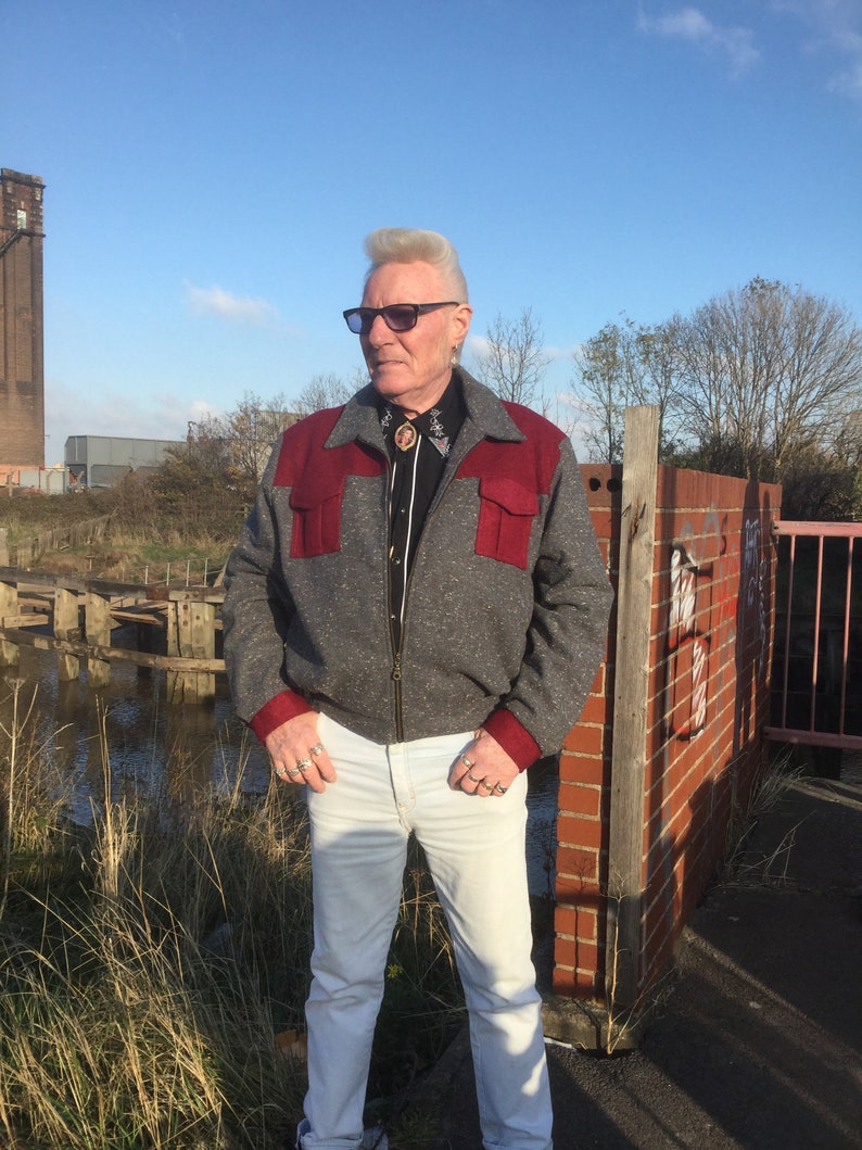 1950’s Gab Jacket . Classic Rockabilly Blouson Style . Size 42 - Etsy