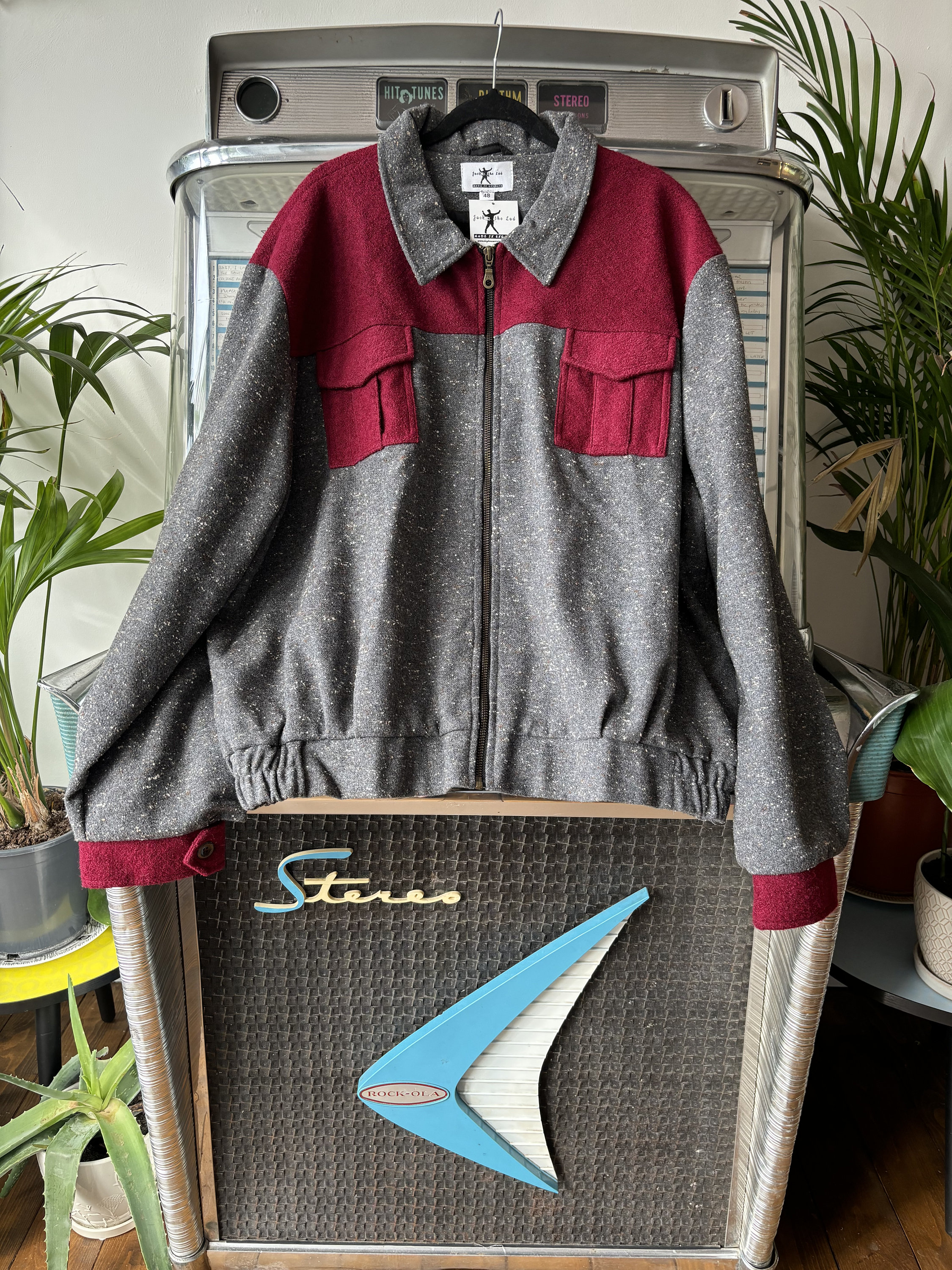 1950’s Gab Jacket . Classic Rockabilly Blouson Style . Size 42 - Etsy