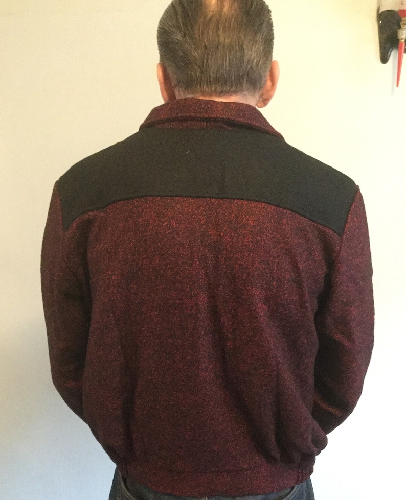 1950s Gab Jacket . Classic Rockabilly Blouson Style . Sizes US Small ...