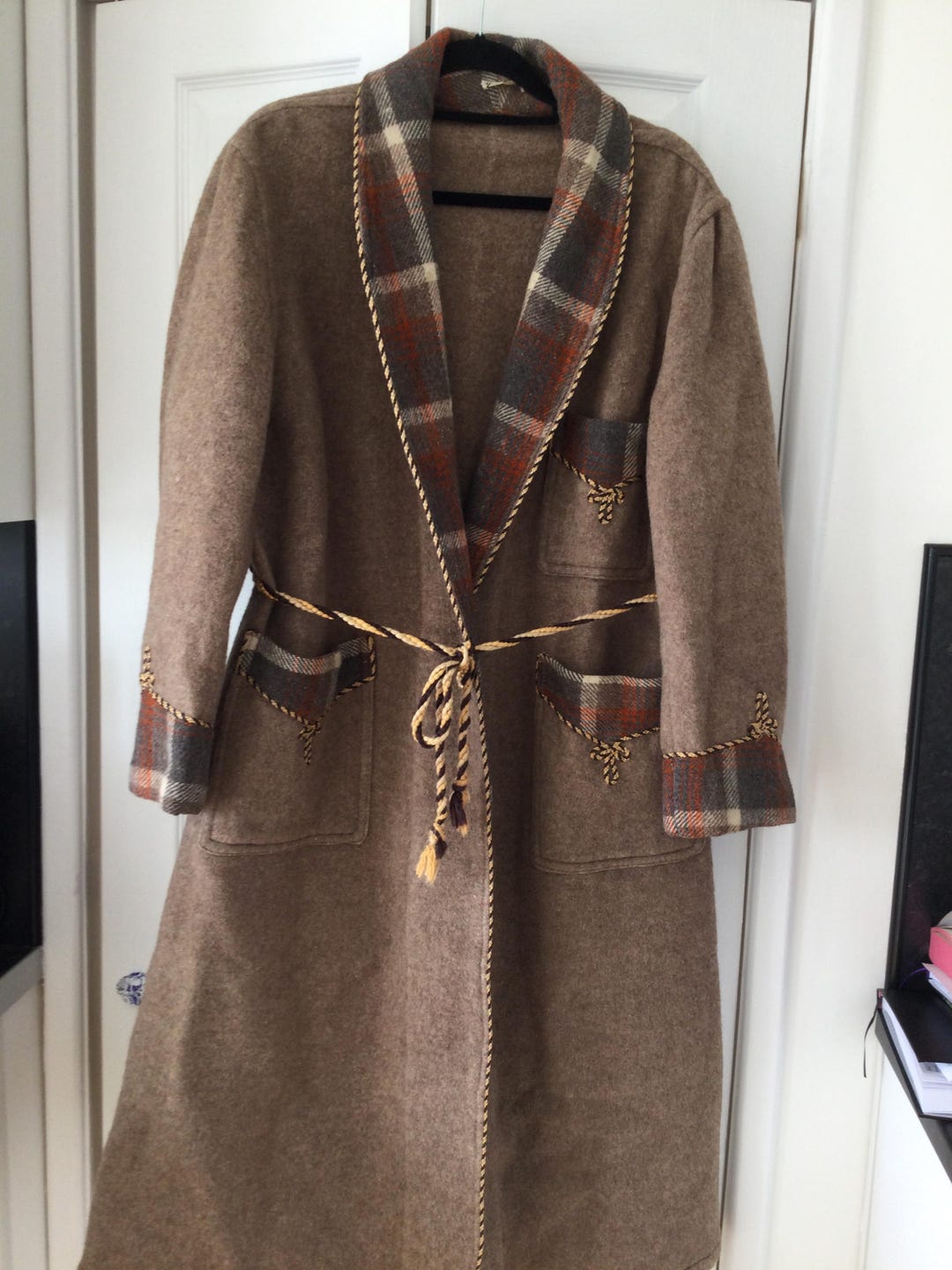 Classic Mens Dressing Gown/ Robe.1940/50. HOUTMAN of LONDON. 100% Pure ...