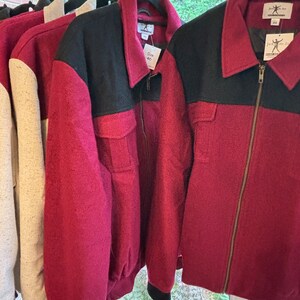 1950’s Gab Jacket .classic Rockabilly Blouson Style . Burgundy Size US ...
